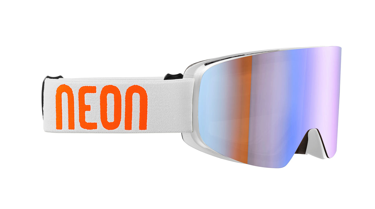 Neon Light Mask - White Photochromic Blue – NEON OPTIC
